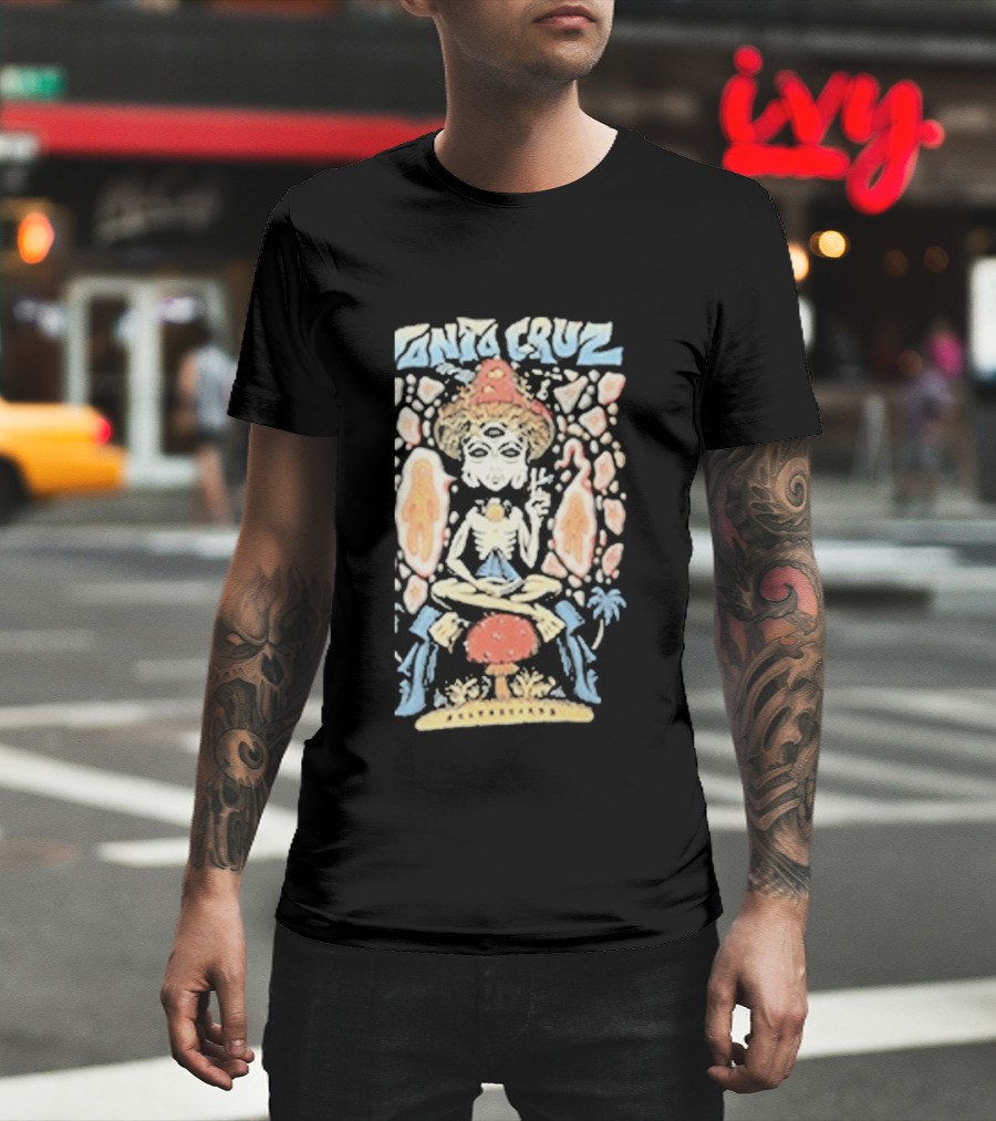 Boardertown Santa Cruz Winkowski Spaced Out Trippy 70s T-Shirt