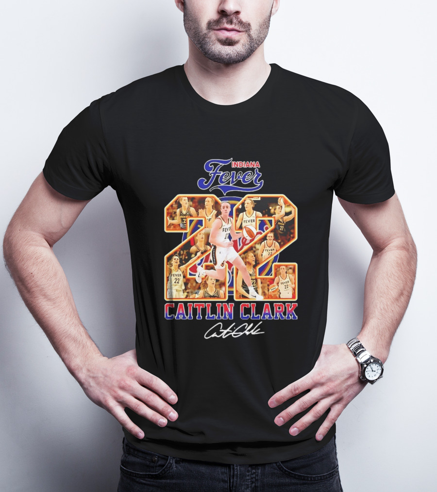 Indiana Fever Caitlin Clark #22 Collage WNBA T-Shirt