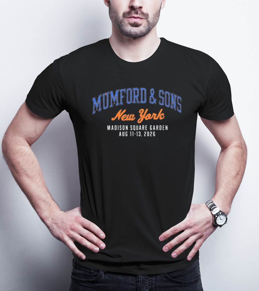 Mumford & Sons Madison Square Garden New York August 11 13 2026 T-Shirt
