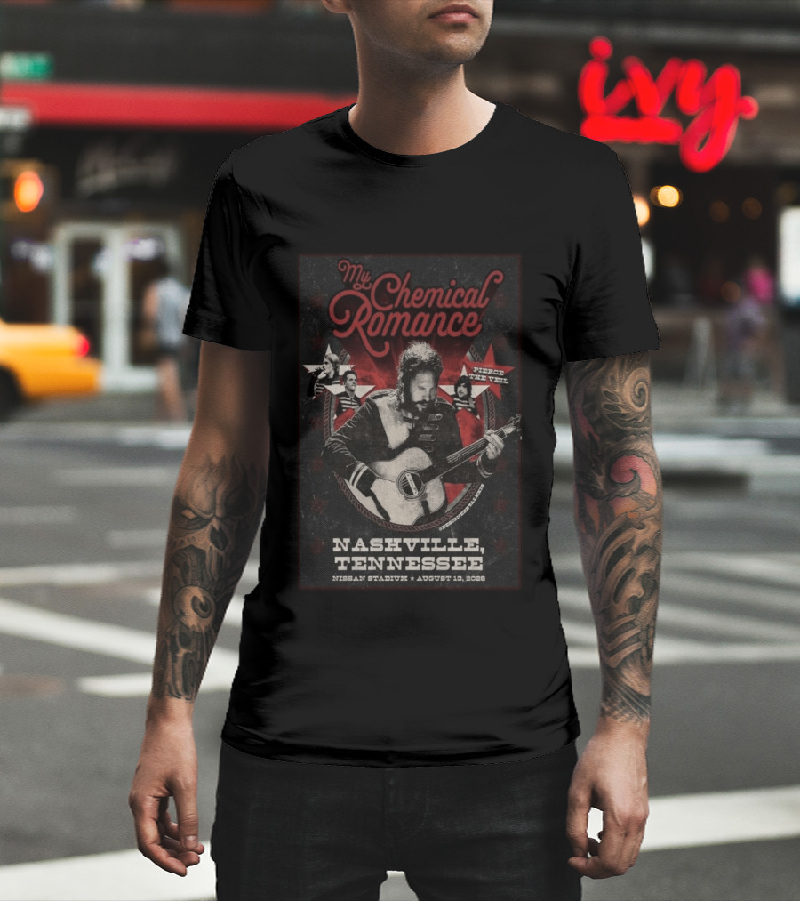 My Chemical Romance Nissan Stadium August 13 2026 Nashville Tennessee Pierce The Veil T-Shirt