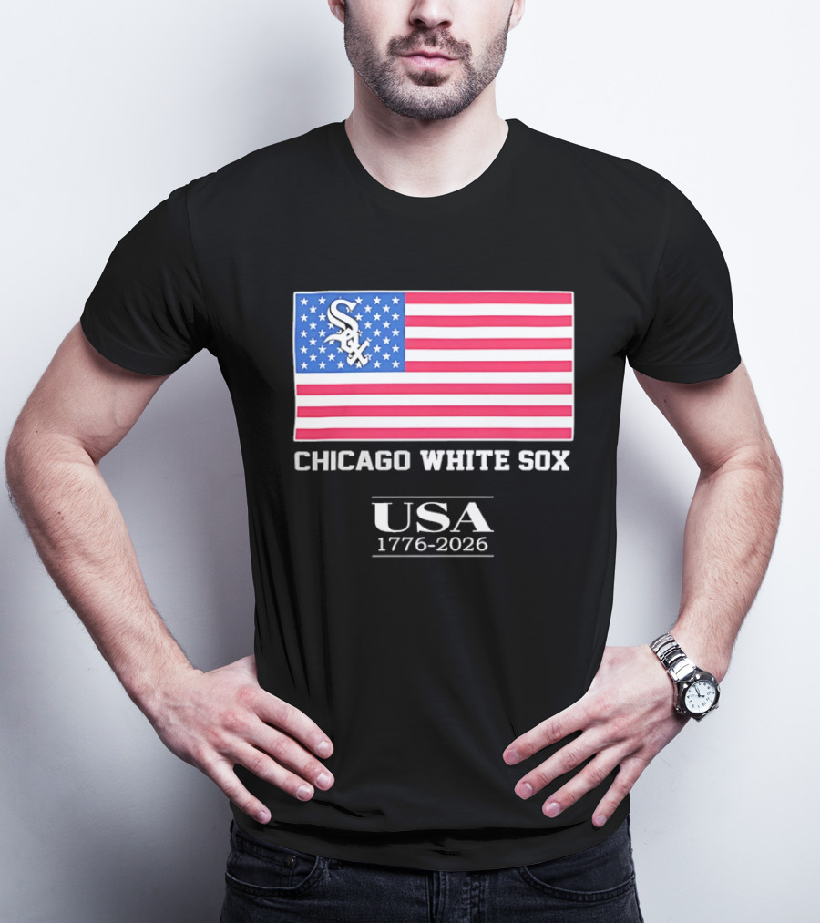Chicago White Sox USA 1776 2026 Stars And Stripes American Flag T-Shirt