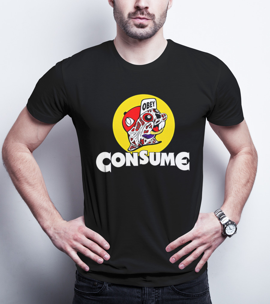 Obey Consume Beaver Streetwear Hip Hop T-Shirt