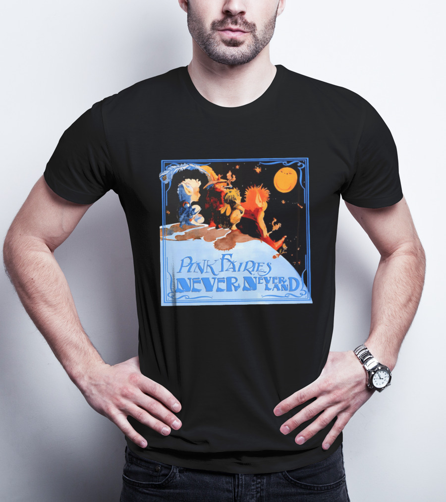Pink Fairies Never Never Land Vintage Fantasy T-Shirt