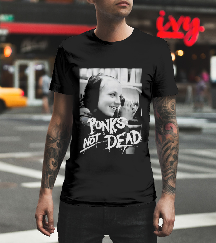 Punks Not Dead Britney Spears Iconic Shaved Look T-Shirt