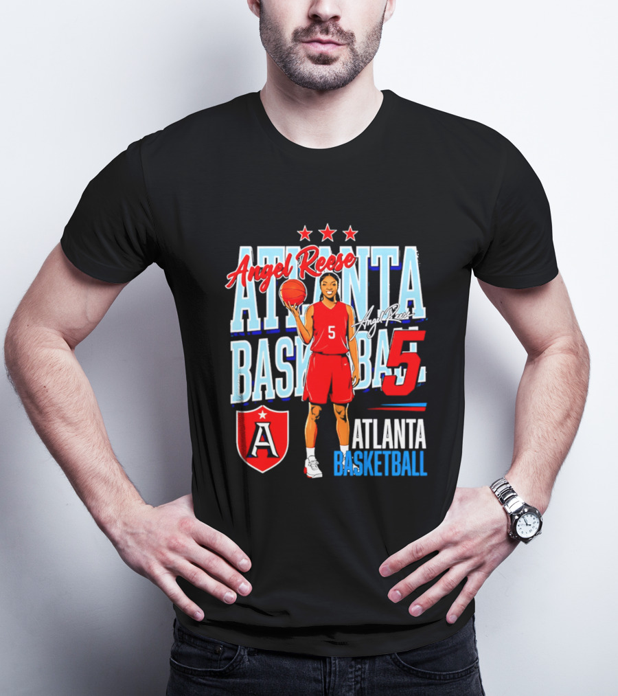 Angel Reese Atlanta Basketball Number 5 T-Shirt