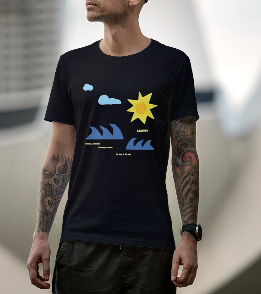 Sydney Australia Opera House Laufey Event Sun & Clouds T-Shirt