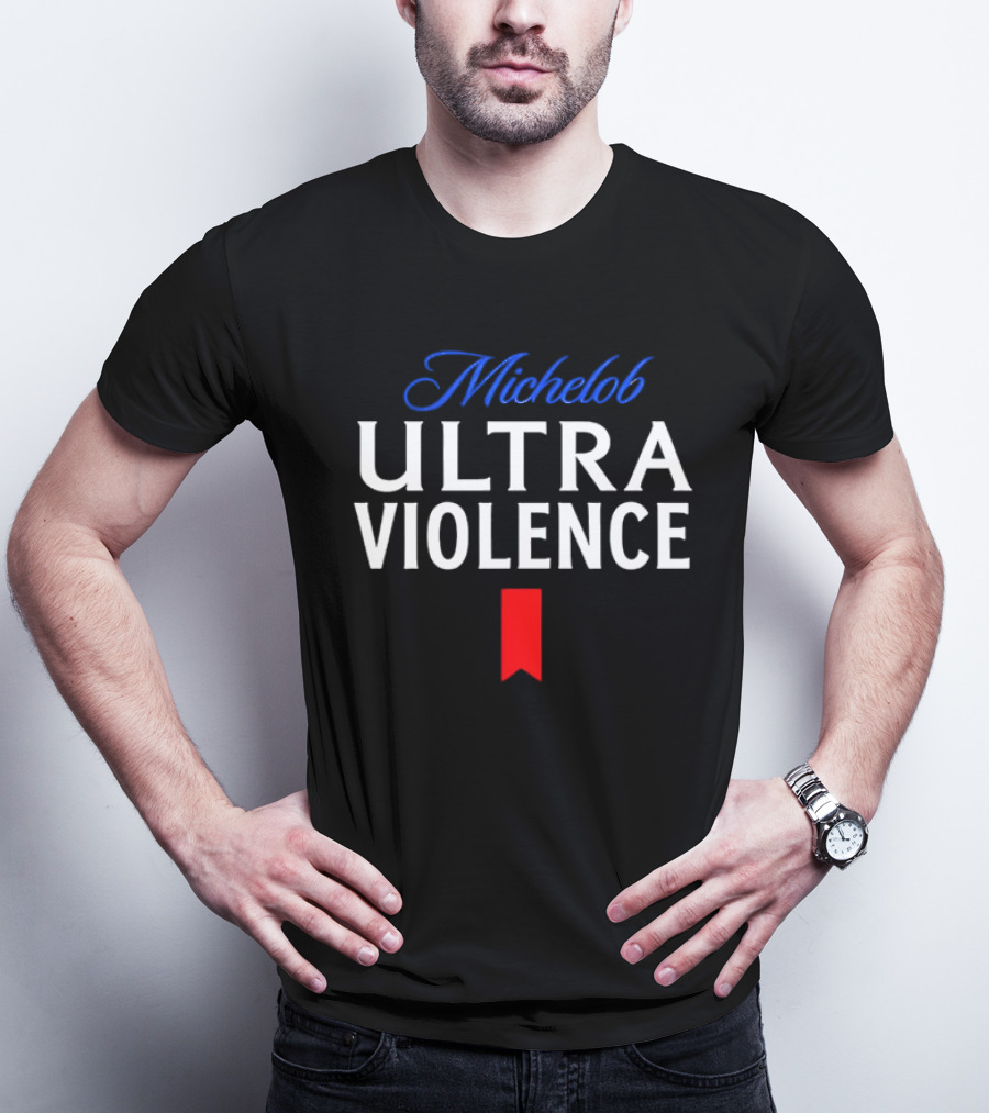 Michelob Ultra Violence Red Ribbon T-Shirt