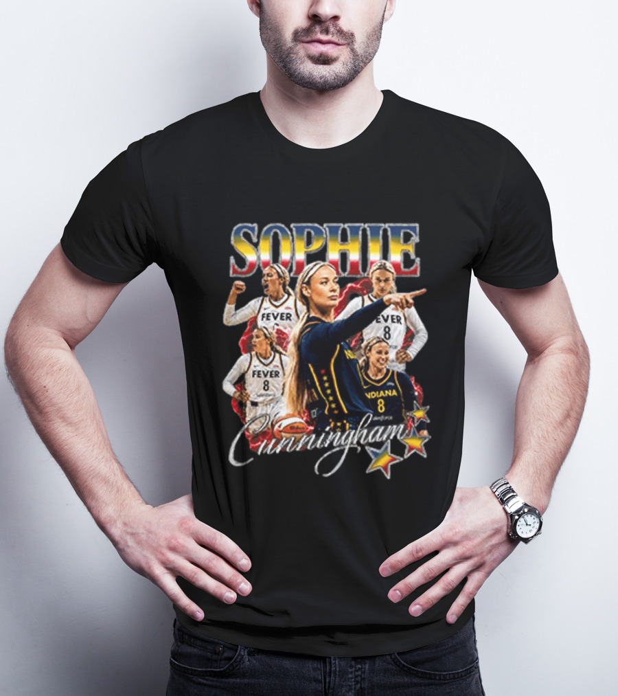 Sophie Cunningham Fever Indiana Basketball Stars T-Shirt