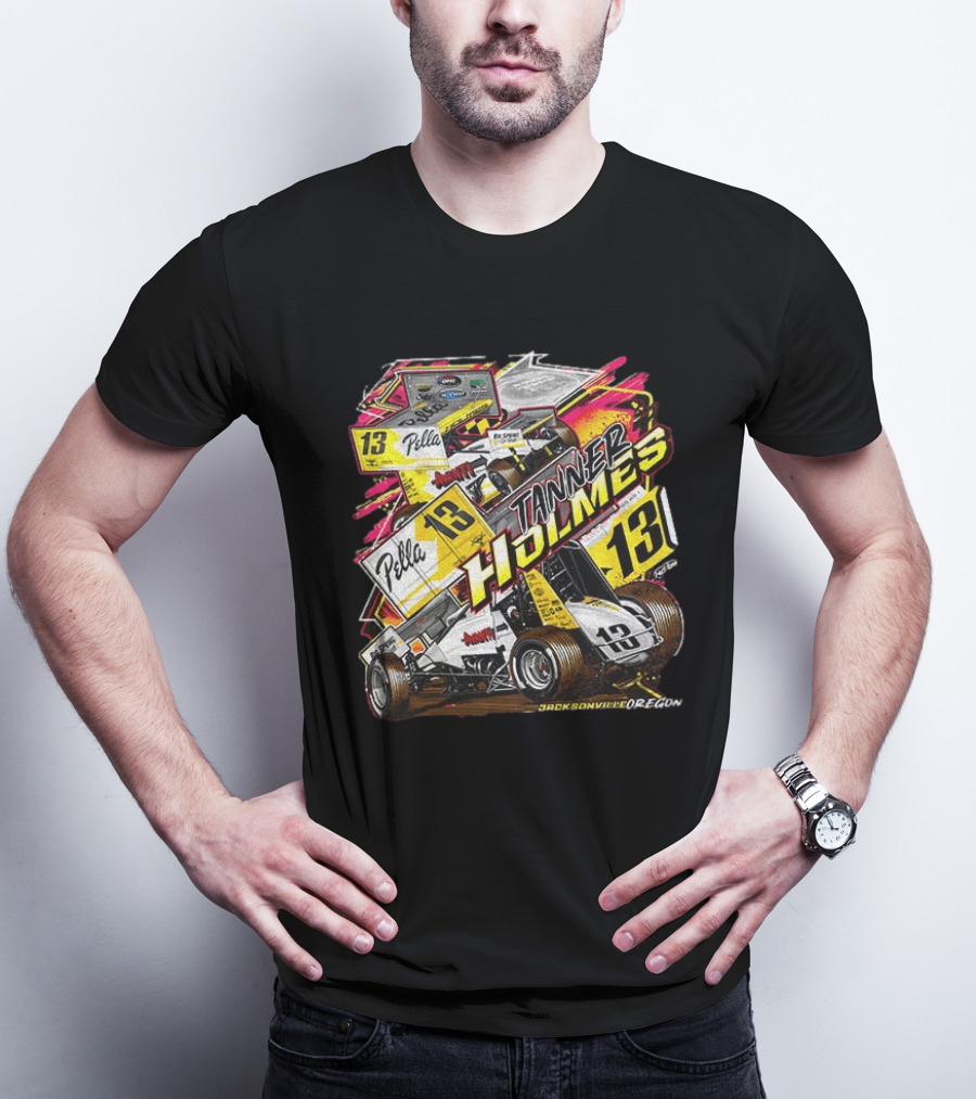 Tanner Holmes Sprint Car Racing Number 13 Pella Jacksonville Oregon T-Shirt