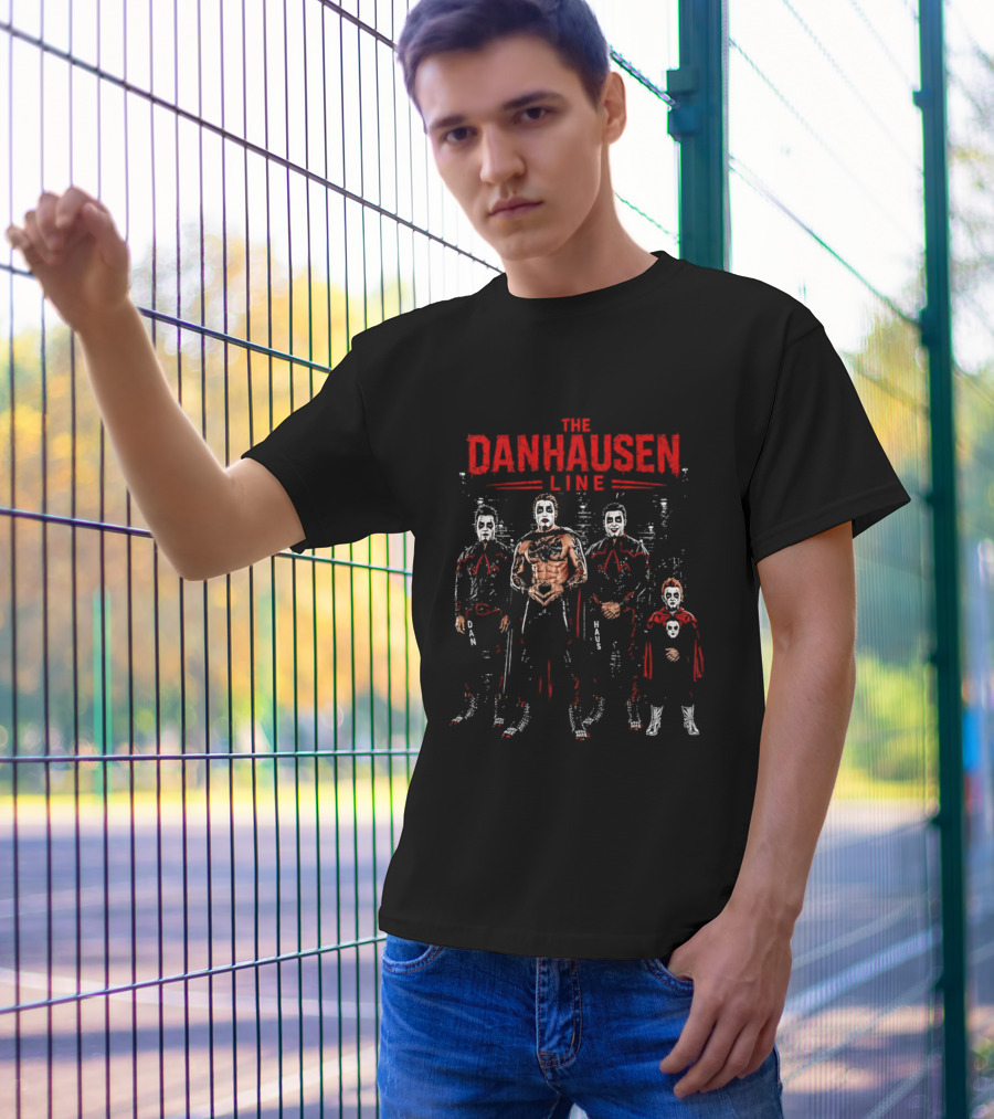 The Danhausen Line Dan Haus Wrestling Characters T-Shirt