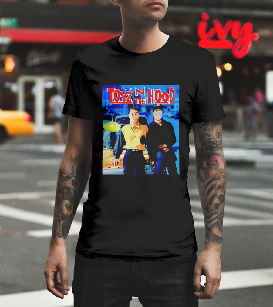 Pixar Toyz N The Hood Parody Toy Story Characters T-Shirt