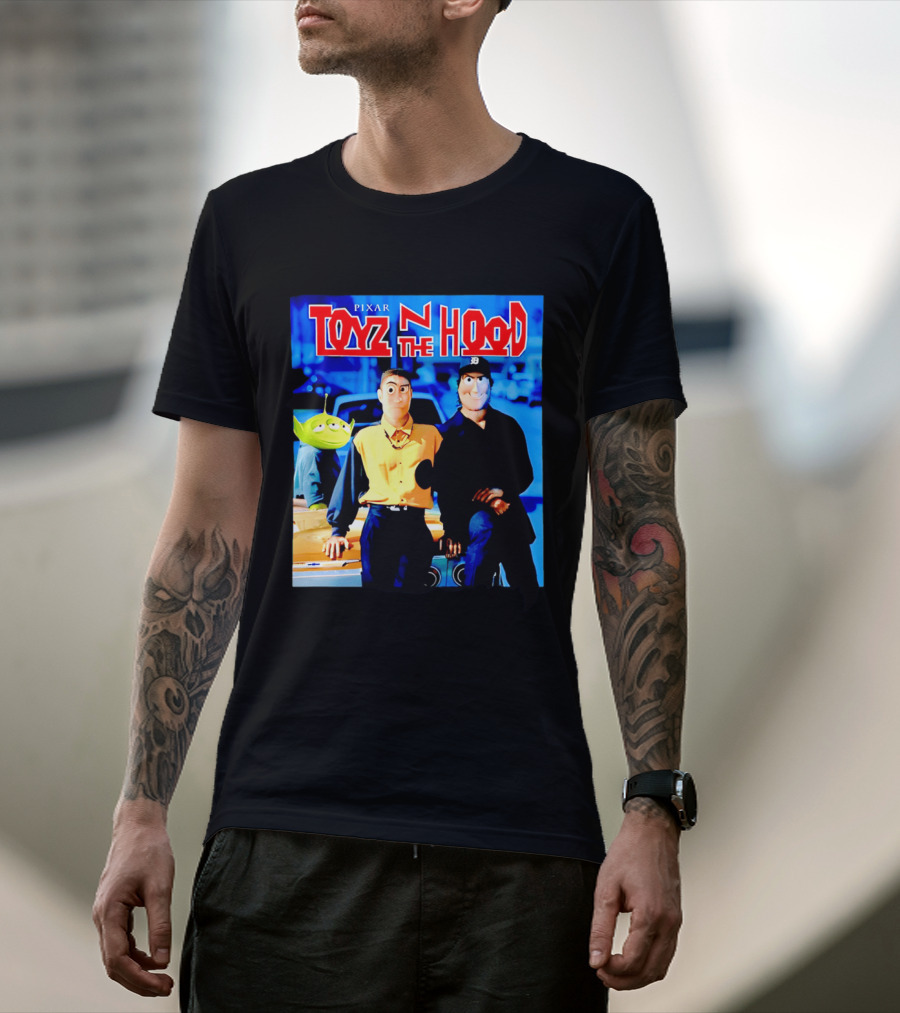 Pixar Toyz N The Hood Parody Toy Story Characters T-Shirt