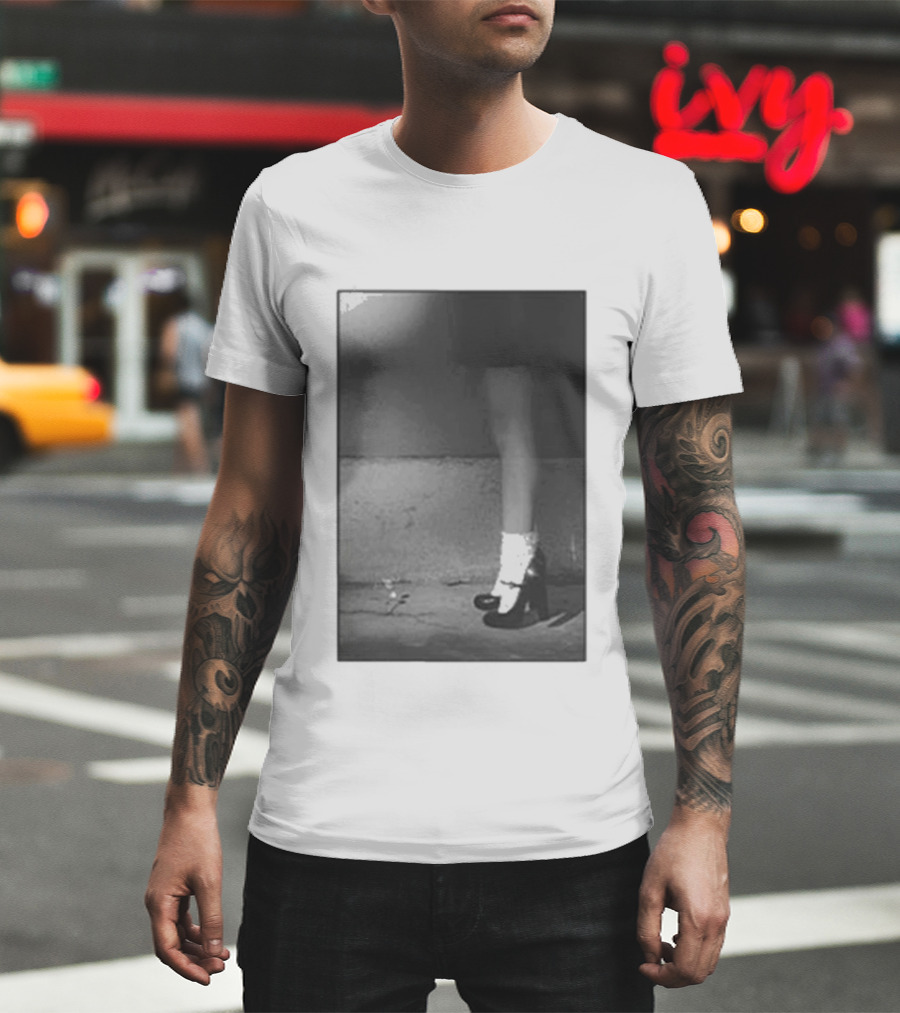 Ariana Grande Petal In The Pavement Vintage Aesthetic Monochrome T-Shirt