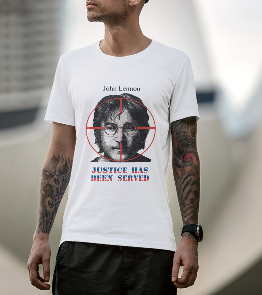 John Lennon Justice Has Been Served Crosshair Target T-Shirt