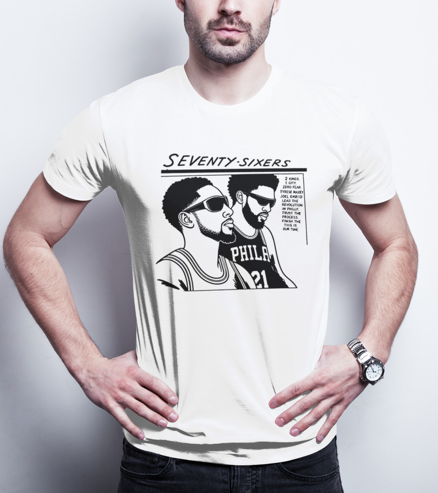 Seventy Sixers Embiid Maxey Philly 21 T-Shirt