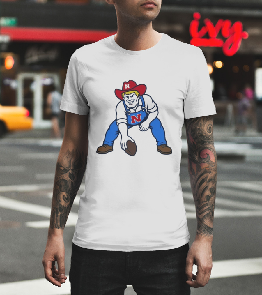Herbie Husker Nebraska Cornhuskers Iconic Football T-Shirt