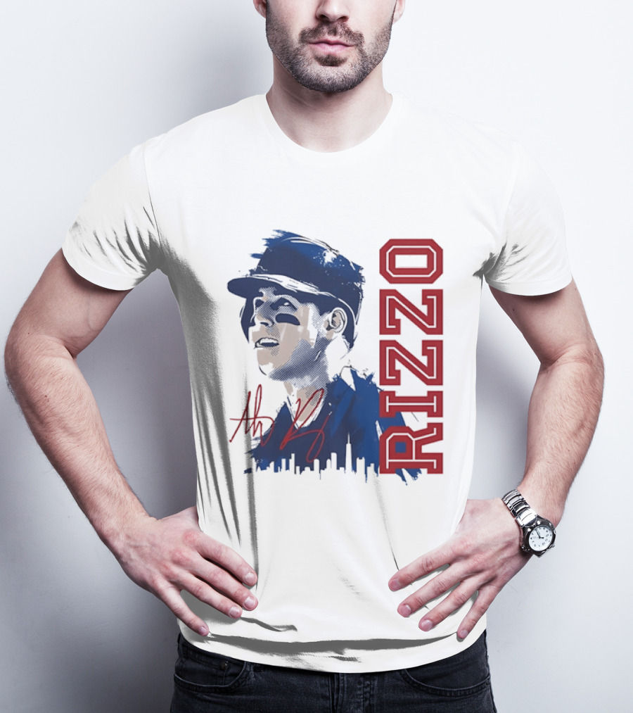 Rizzo Halftone Player Skyline Signatures T-Shirt