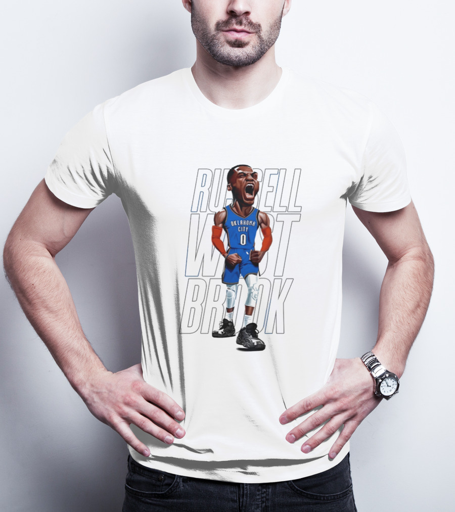Russell Westbrook Oklahoma City Thunder 0 Basketball Scream T-Shirt
