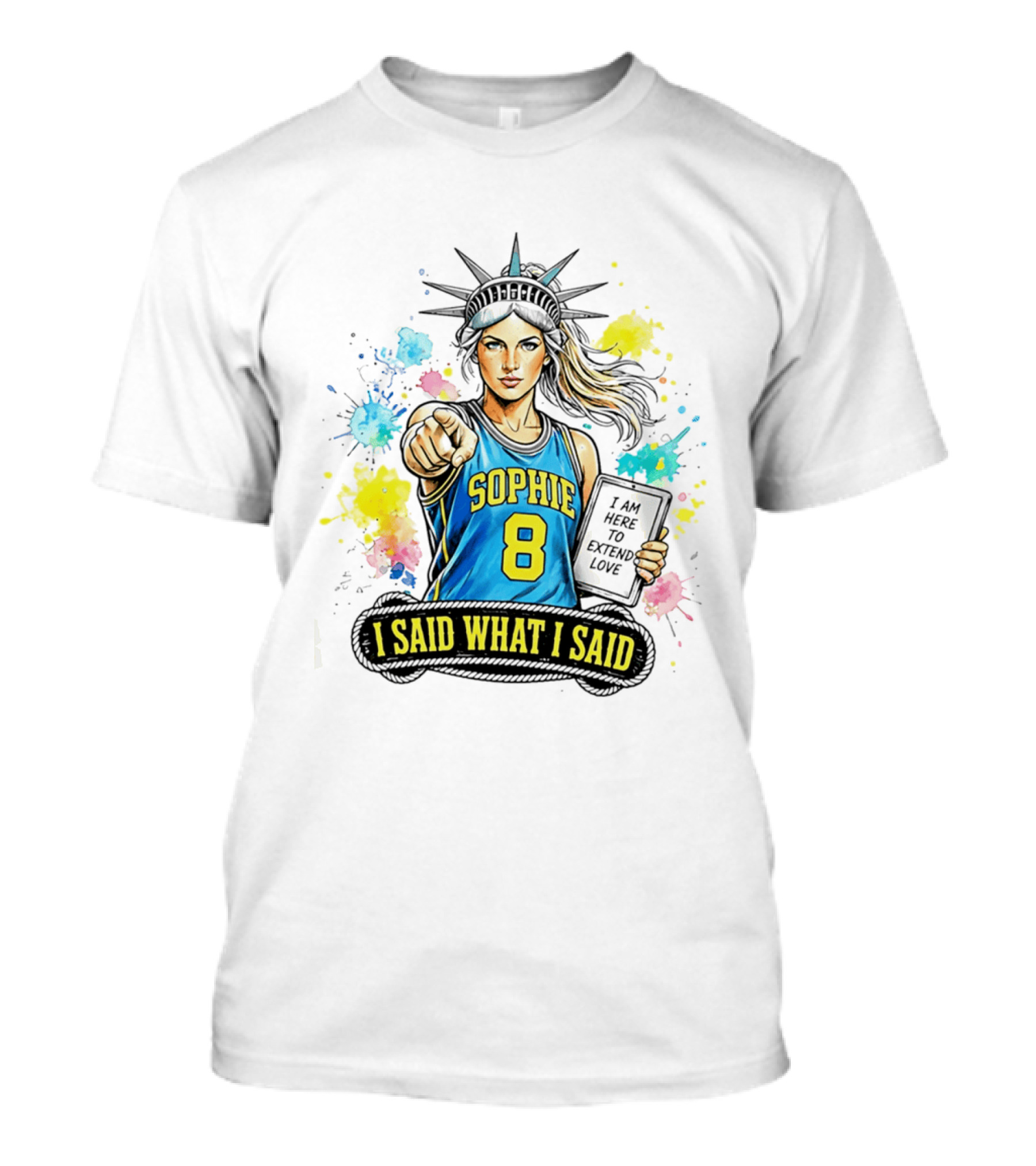 Sophie Cunningham Liberty Number 8 Jersey I Said What I Said Extend Love T-Shirt