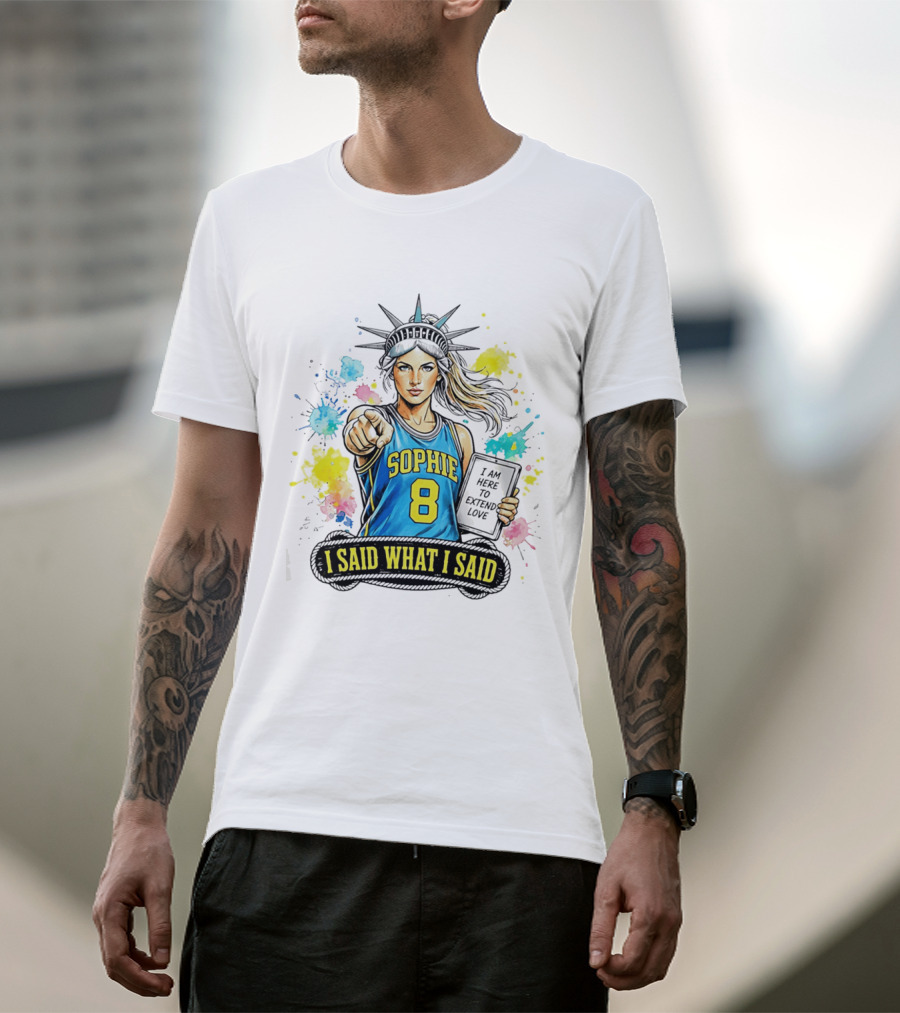 Sophie Cunningham Liberty Number 8 Jersey I Said What I Said Extend Love T-Shirt