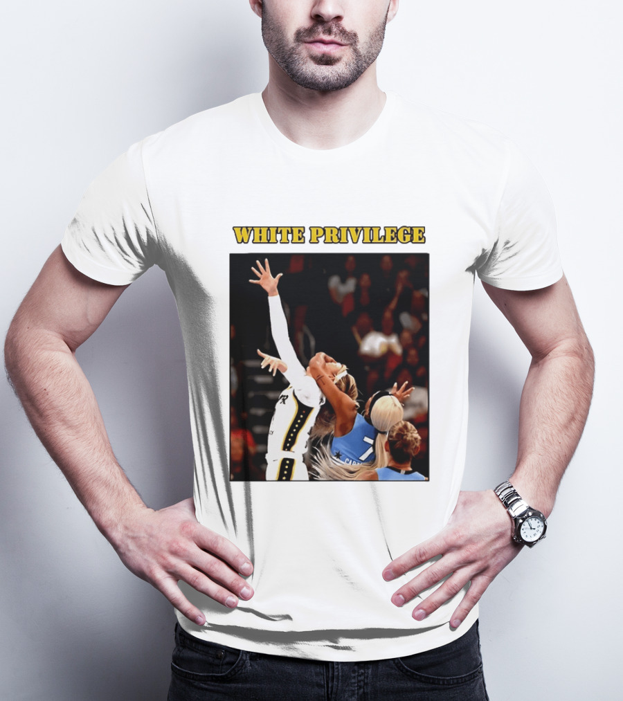 WHITE PRIVILEGE Sophie Cunningham DiJonai Carrington Basketball Confrontation T-Shirt