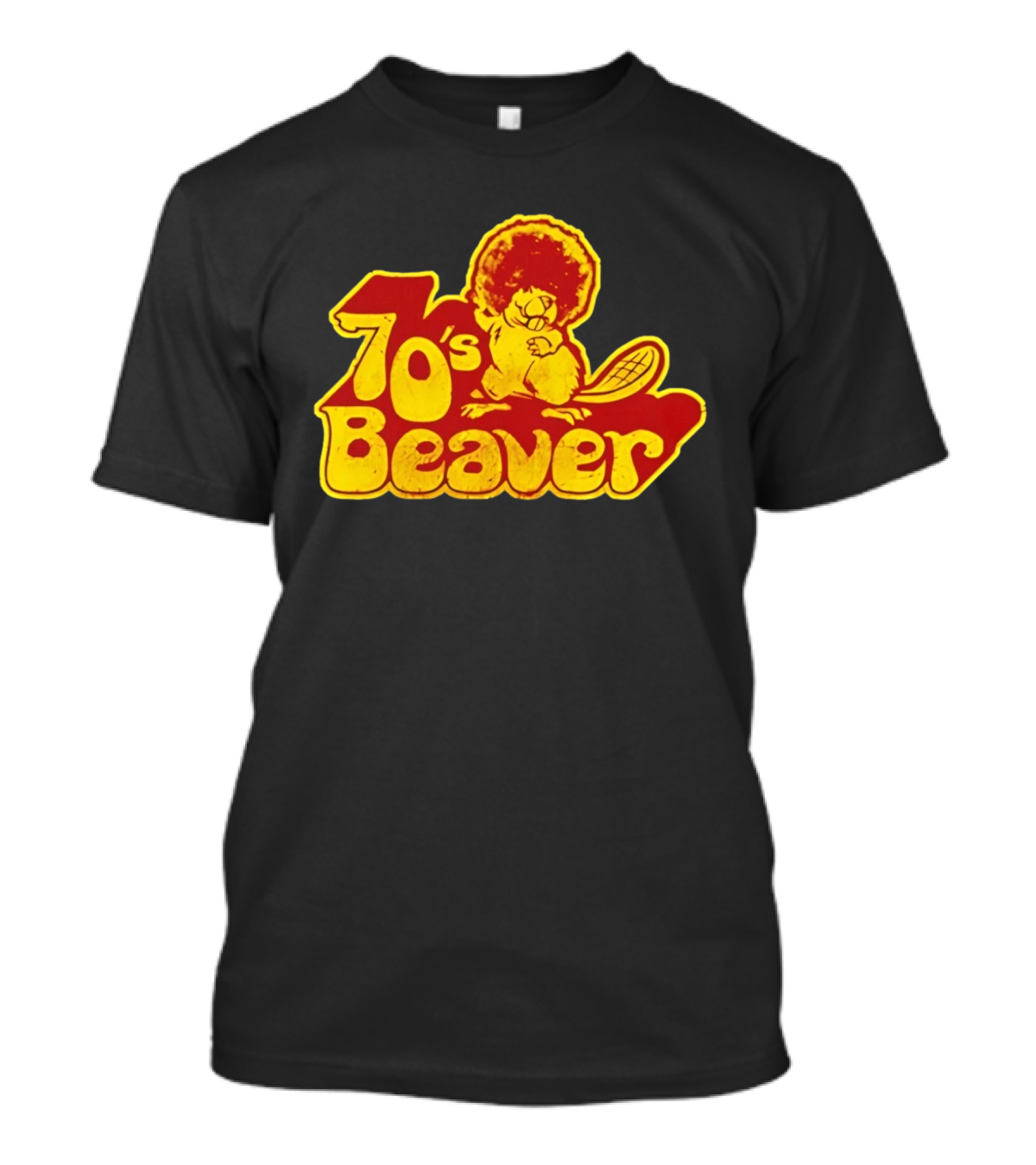 70's Beaver Retro Funky Cartoon T-Shirt