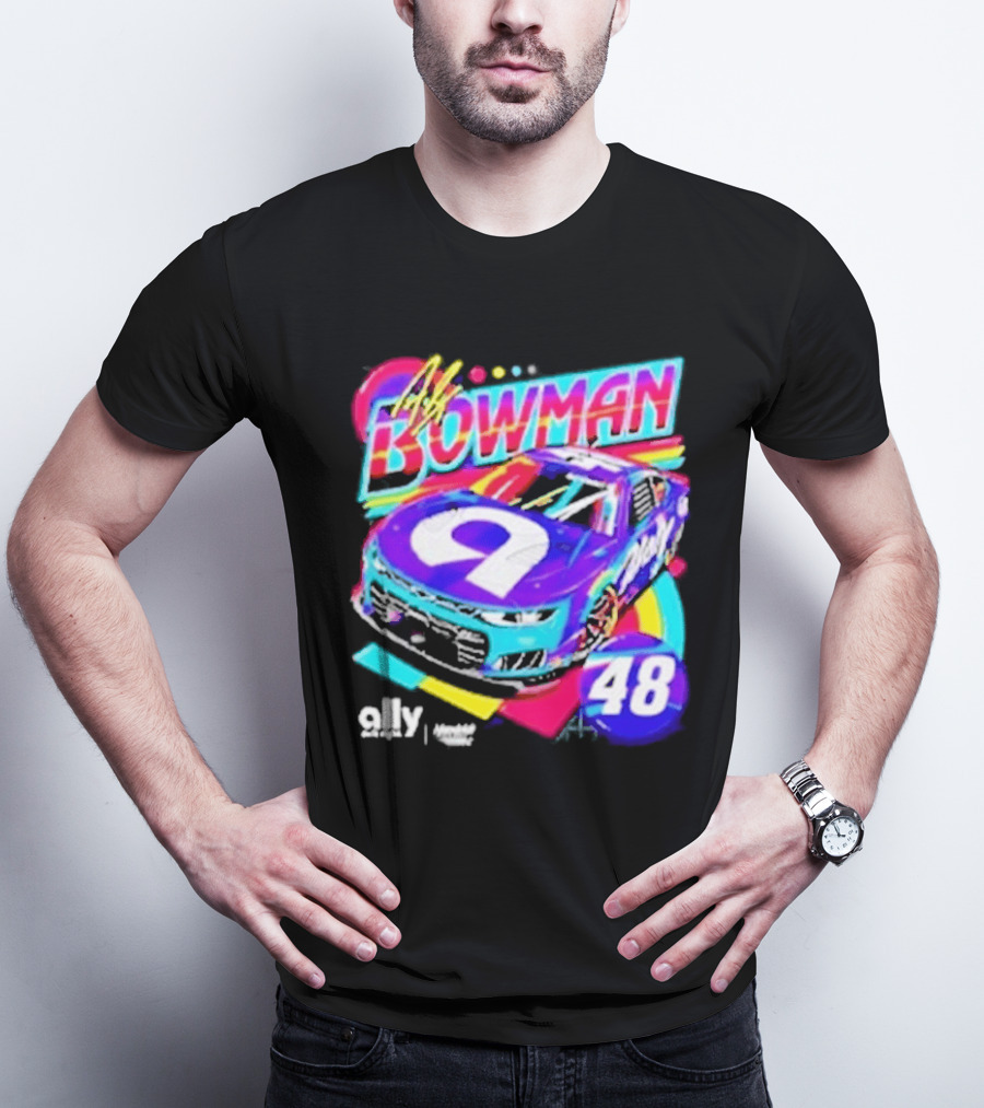 Alex Bowman 48 Ally Hendrick Motorsports Racing Car T-Shirt