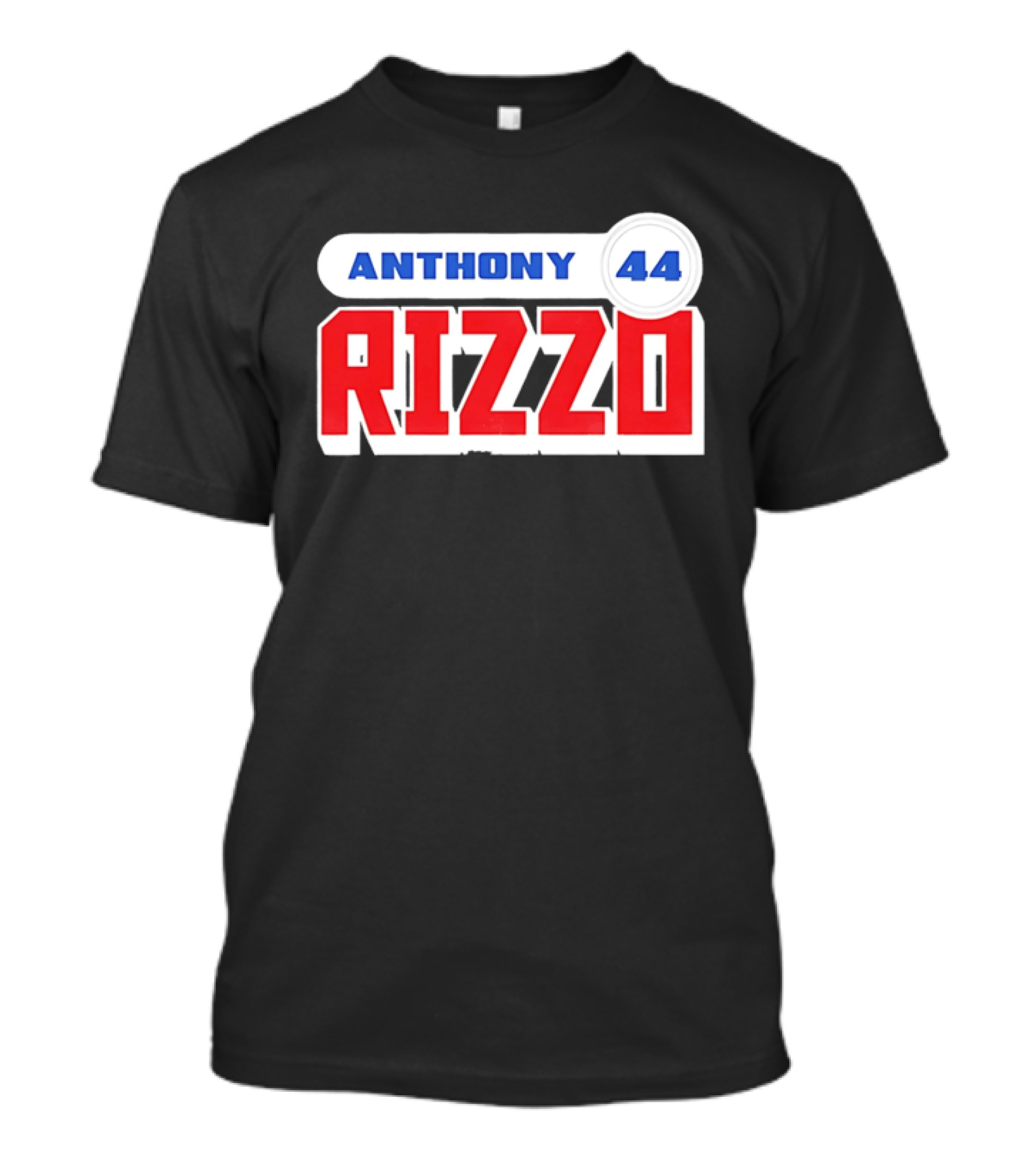 Anthony Rizzo 44 Red Blue Block Jersey Number T-Shirt