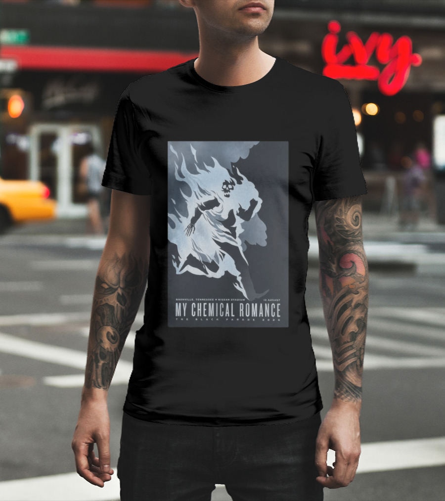 My Chemical Romance The Black Parade 2026 Nashville Nissan Stadium 13 August T-Shirt
