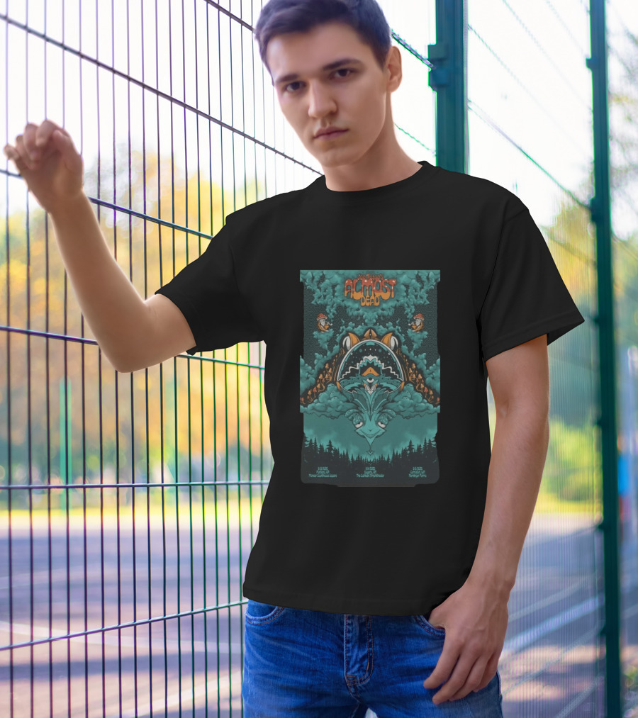 Joe Russo's Almost Dead Tour 2026 Portland Pioneer Courthouse Square Eugene Cuthbert Amphitheater Carnation Remlinger Farms Psychedelic T-Shirt