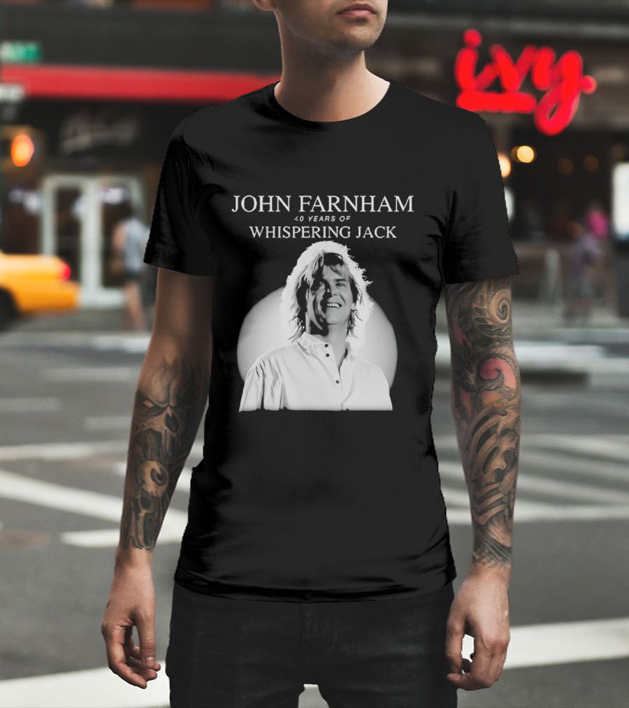 40 Years Of John Farnham Whispering Jack T-Shirt
