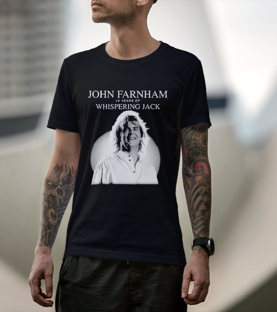 40 Years Of John Farnham Whispering Jack T-Shirt