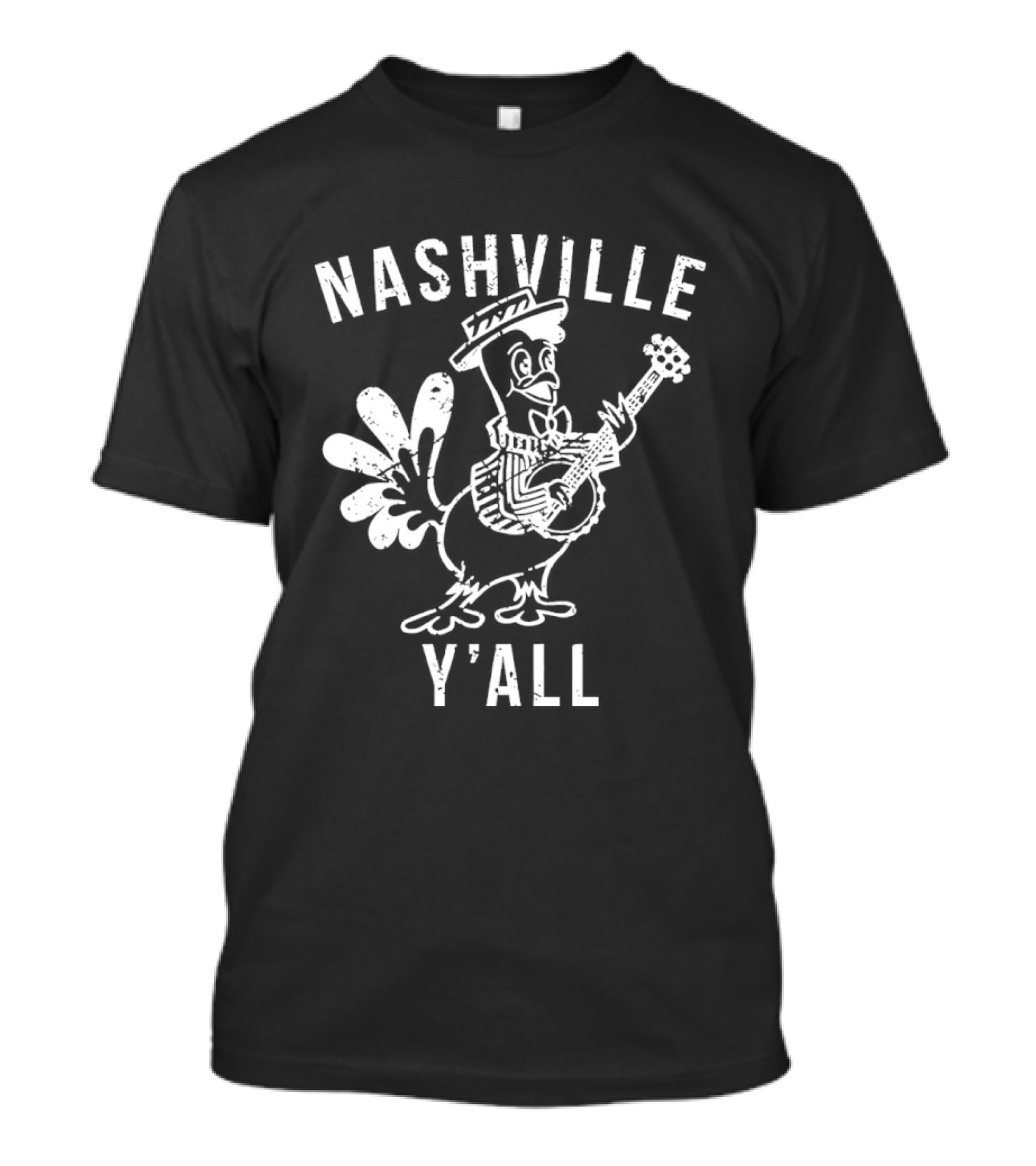 Nashville Y'all Turkey Playing Guitar T-Shirt