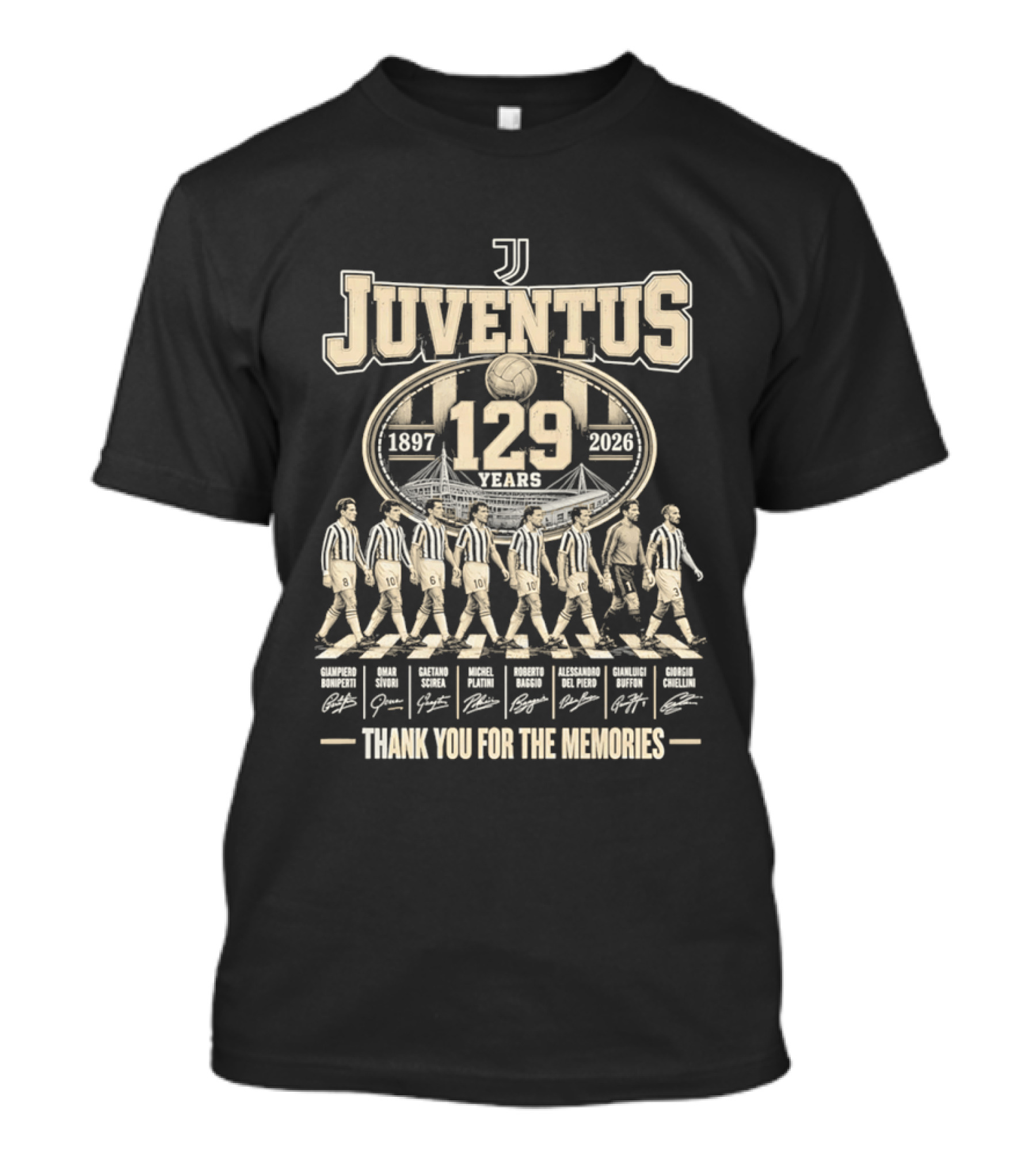 Juventus 129 Years 1897 2026 Thank You For The Memories T-Shirt