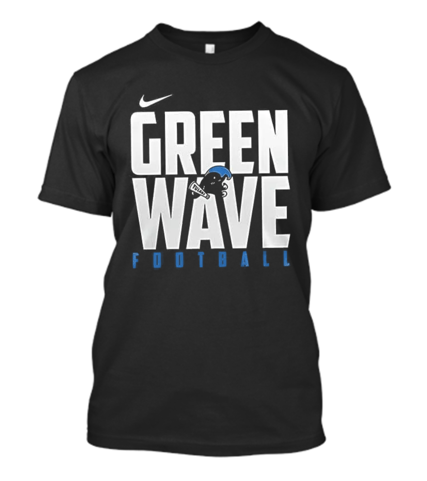 Nike Green Wave Football Tulane T-Shirt