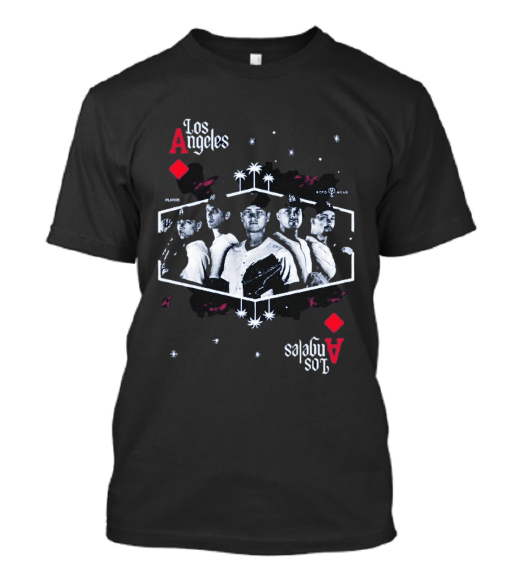 Los Angeles Aces Kike Hernandez Baseball Team Player Lineup T-Shirt