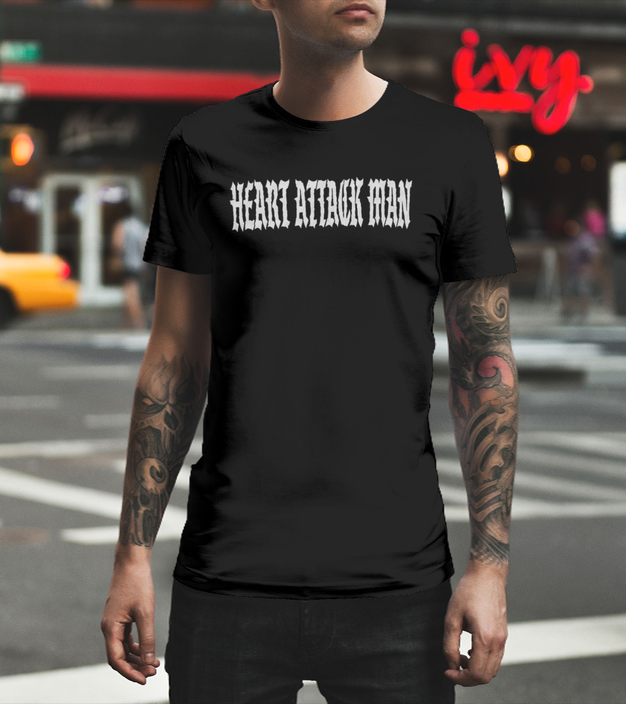 Heart Attack Man Cleveland God Damn Ohio Music Group T-Shirt