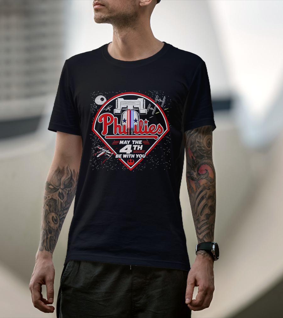Phillies May The 4th Be With You MLB Star Wars Celebration T-Shirt