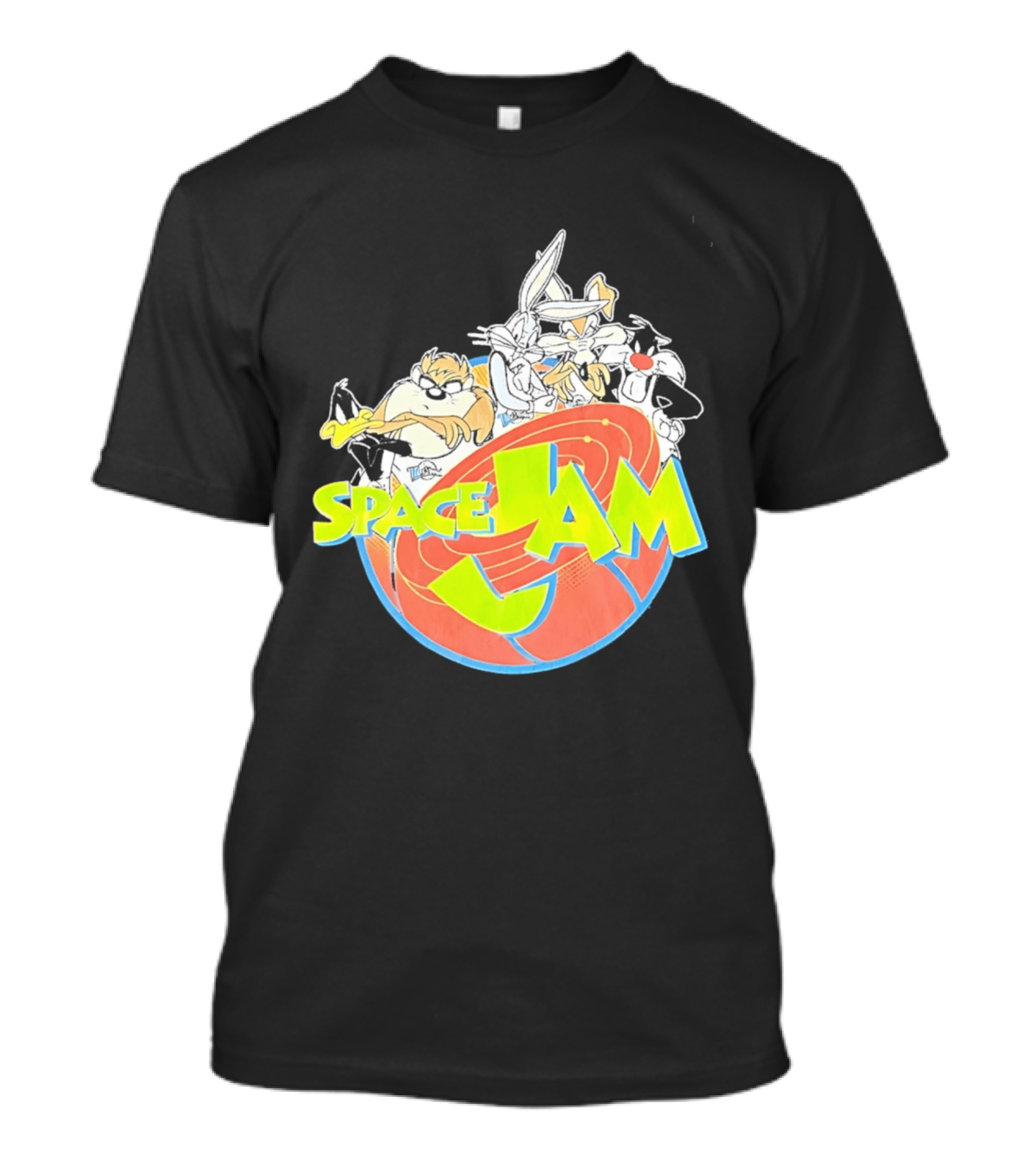 Space Jam Looney Tunes Characters Dynamic Pose T-Shirt