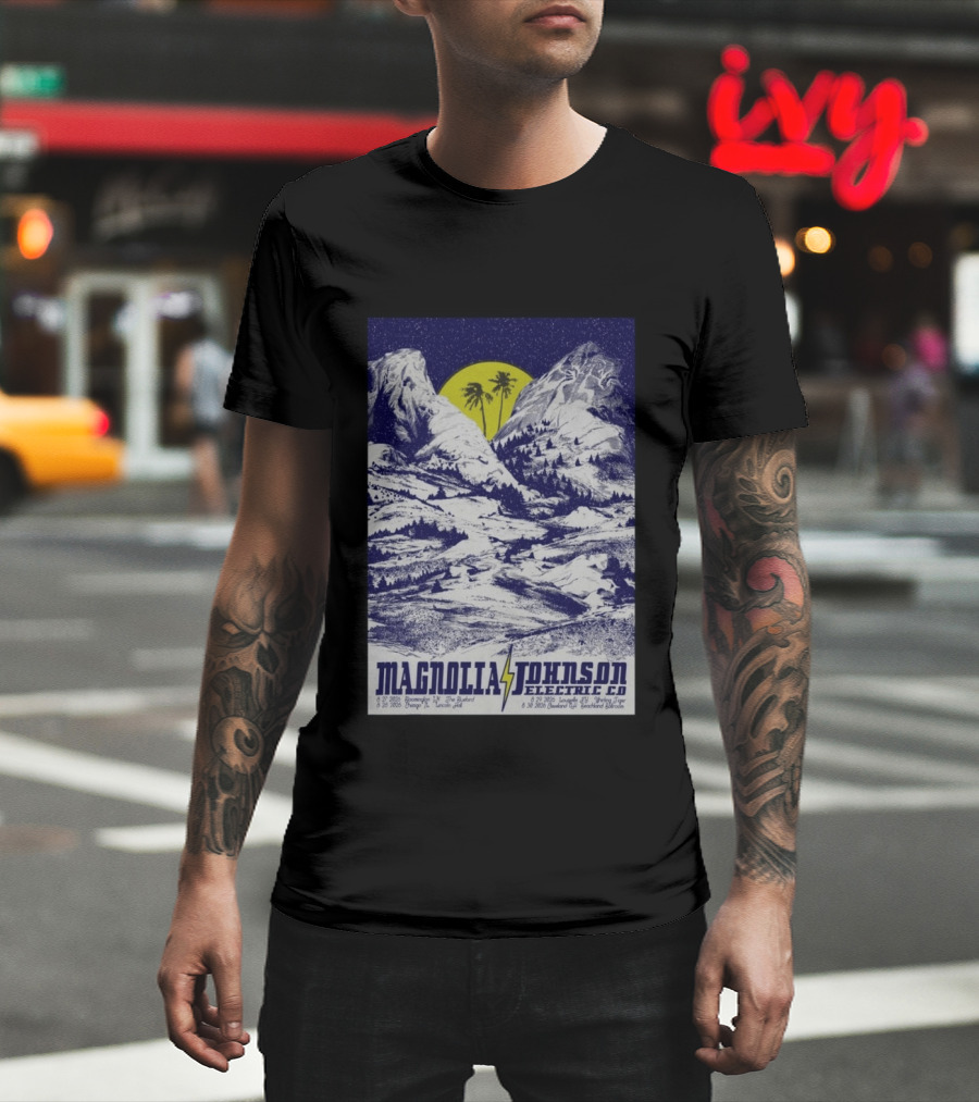 Magnolia Johnson Electric Co Tour 2026 Bloomington Chicago Lincoln Hall Louisville Bowling Green T-Shirt