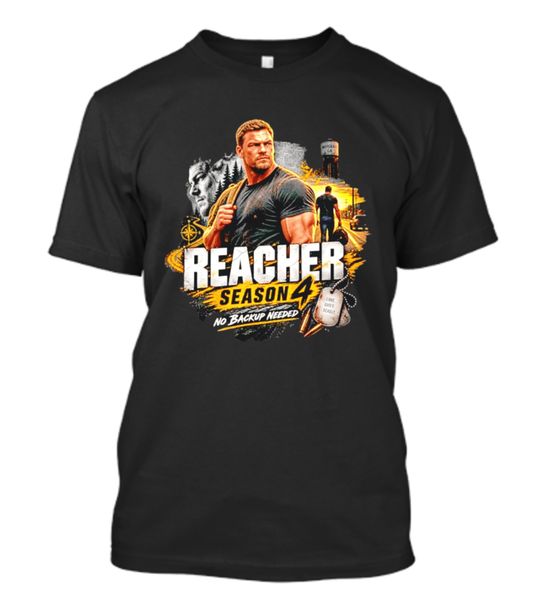 Reacher Season 4 No Backup Needed Morgan GA T-Shirt