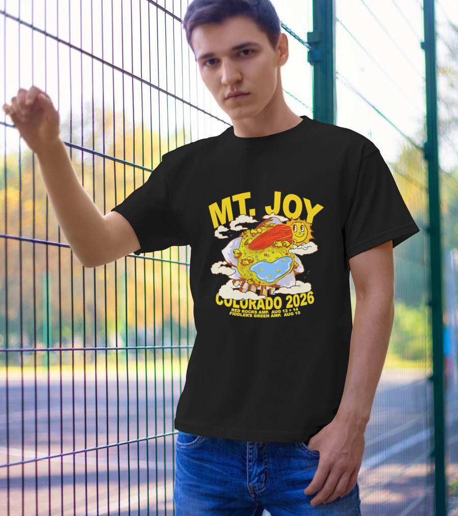 MT. Joy Colorado 2026 Red Rocks Amphitheater August 13 14 Fiddler's Green August 15 T-Shirt