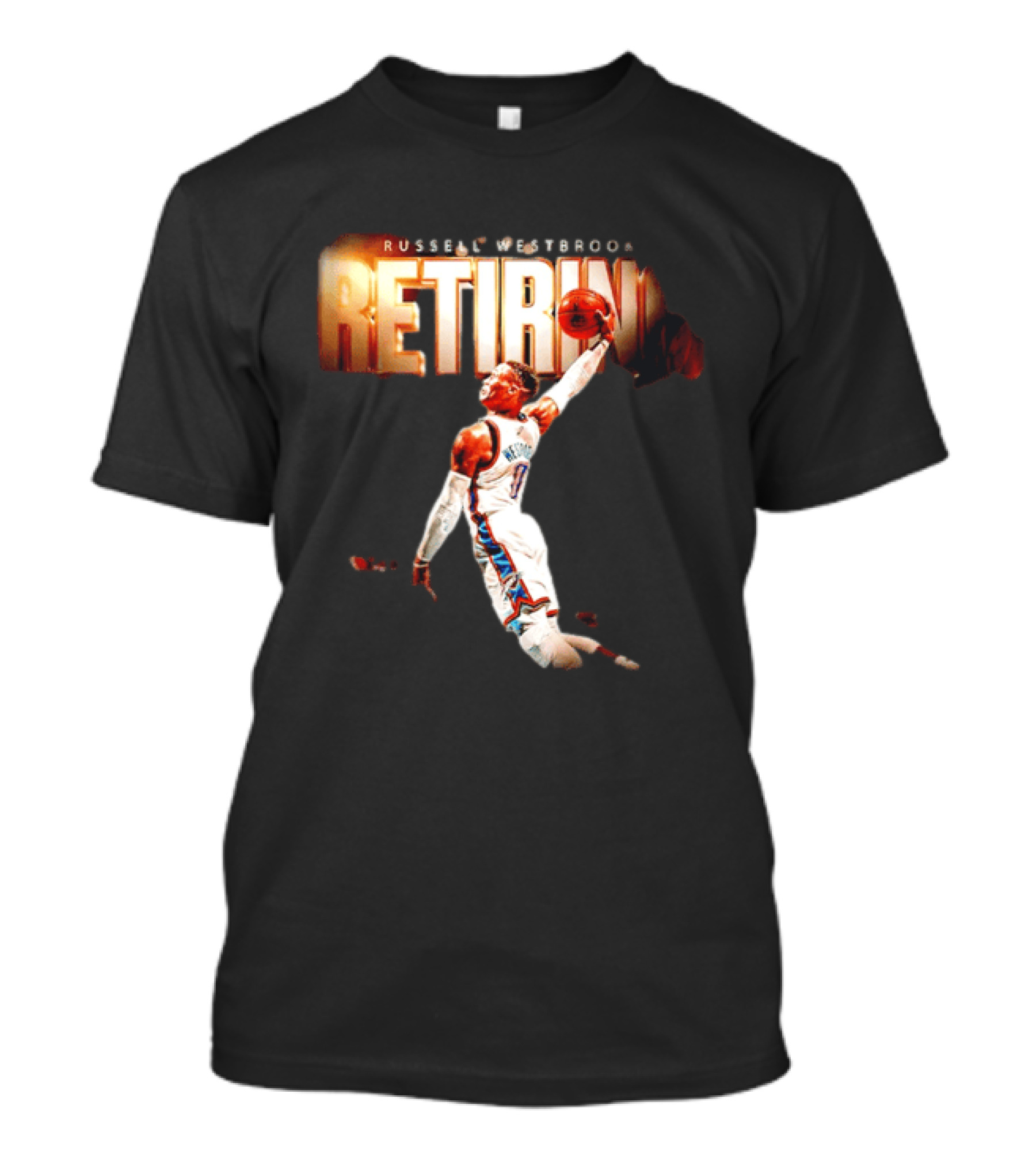 Russell Westbrook Retiring OKC Thunder Legend Dunk T-Shirt