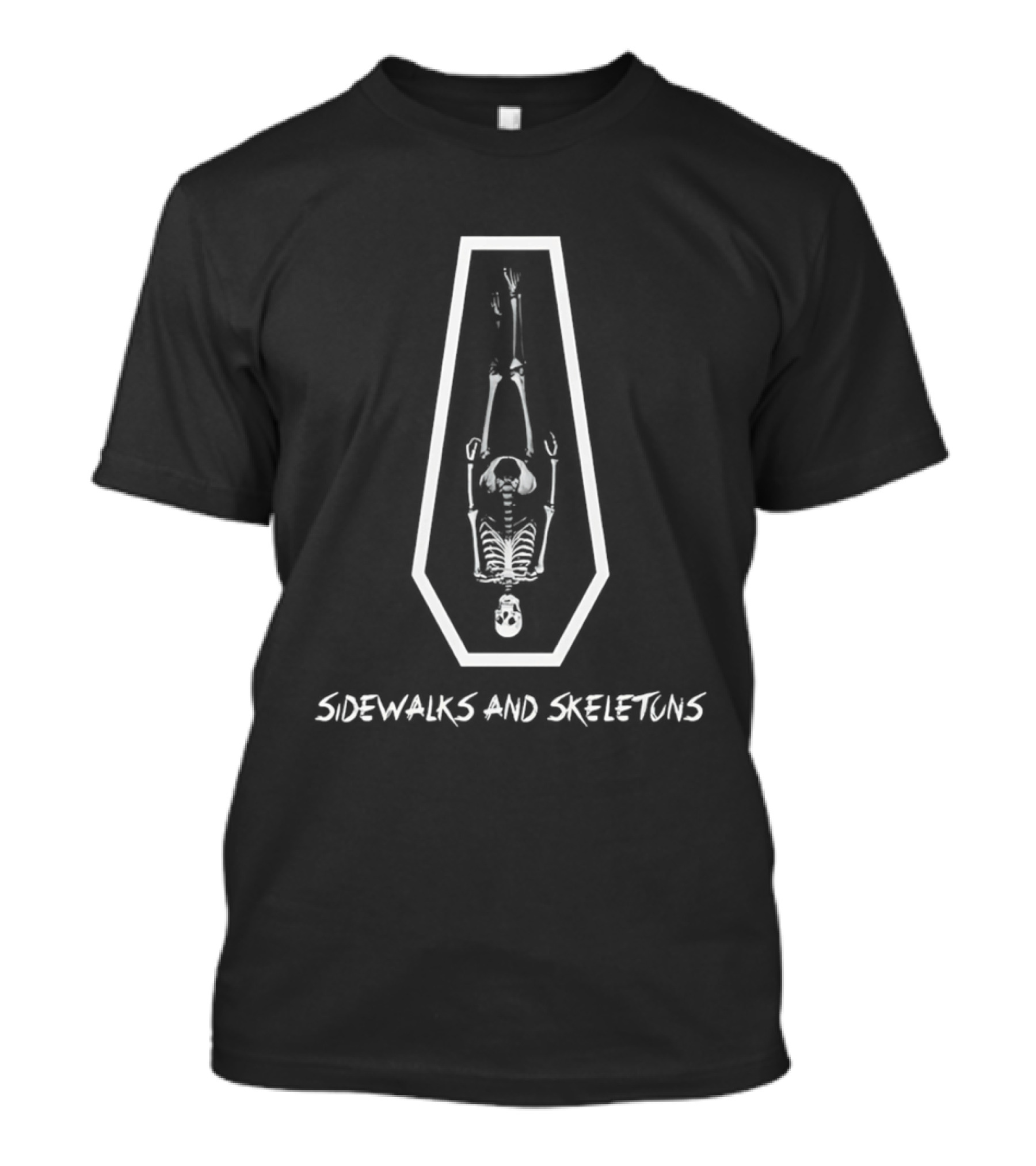 Sidewalks And Skeletons Burial Coffin Skeleton T-Shirt