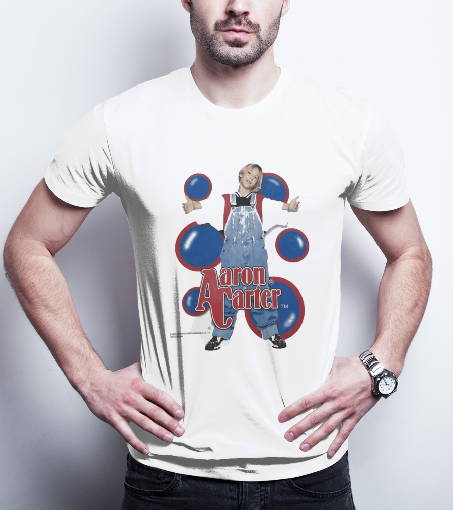 Aaron Carter 90s Overalls Style Pop Music Nostalgia T-Shirt