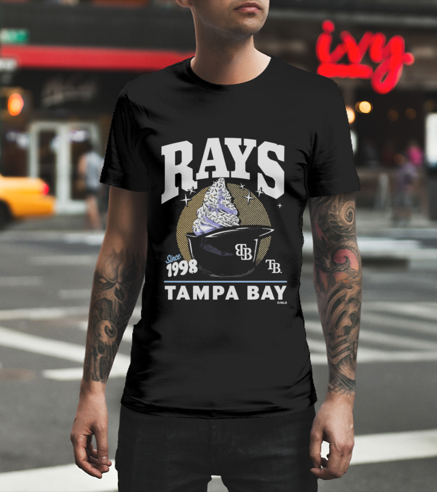 Rays Tampa Bay Since 1998 Ice Cream 2026 TB Cup T-Shirt