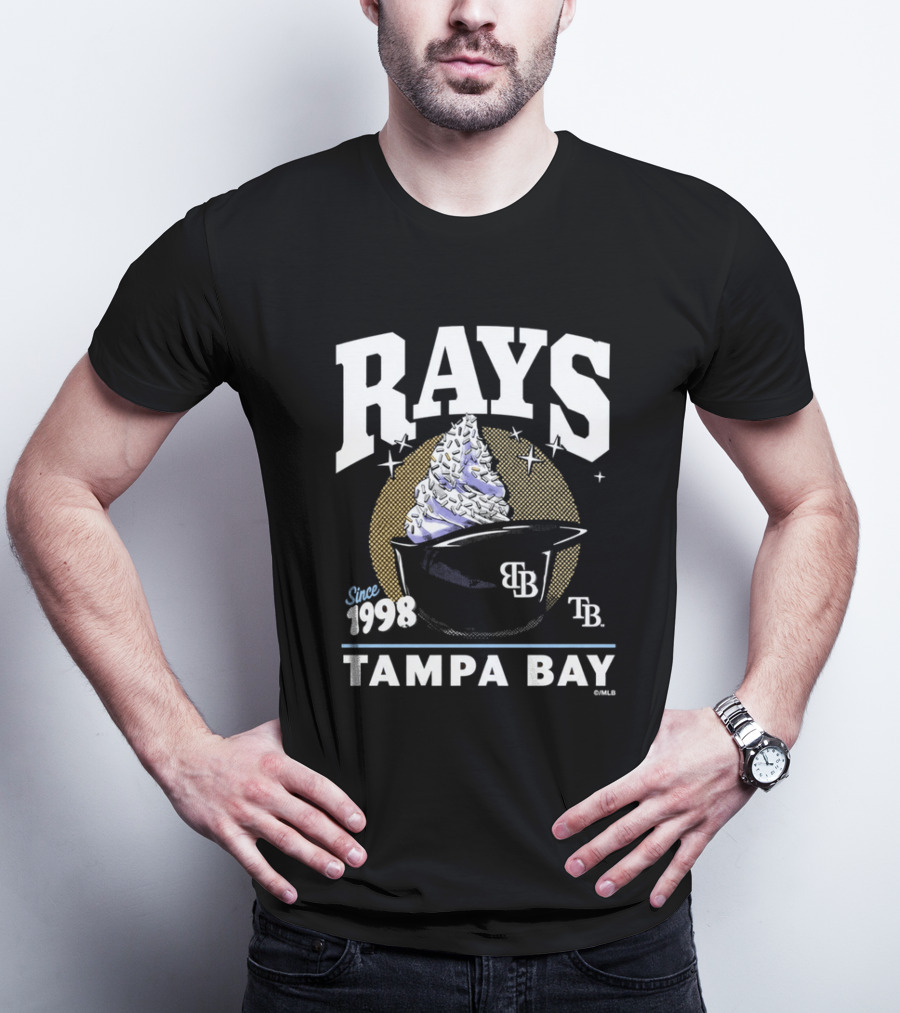 Rays Tampa Bay Since 1998 Ice Cream 2026 TB Cup T-Shirt