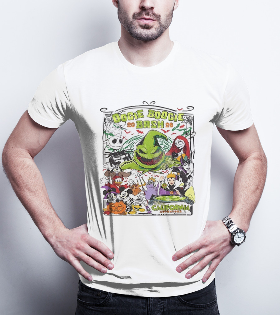 Oogie Boogie Bash 2026 Disney California Adventure Halloween Characters T-Shirt