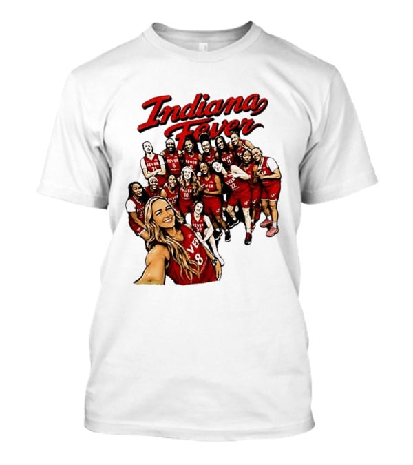 Indiana Fever Team Selfie Caitlin Clark Sophie Cunningham T-Shirt