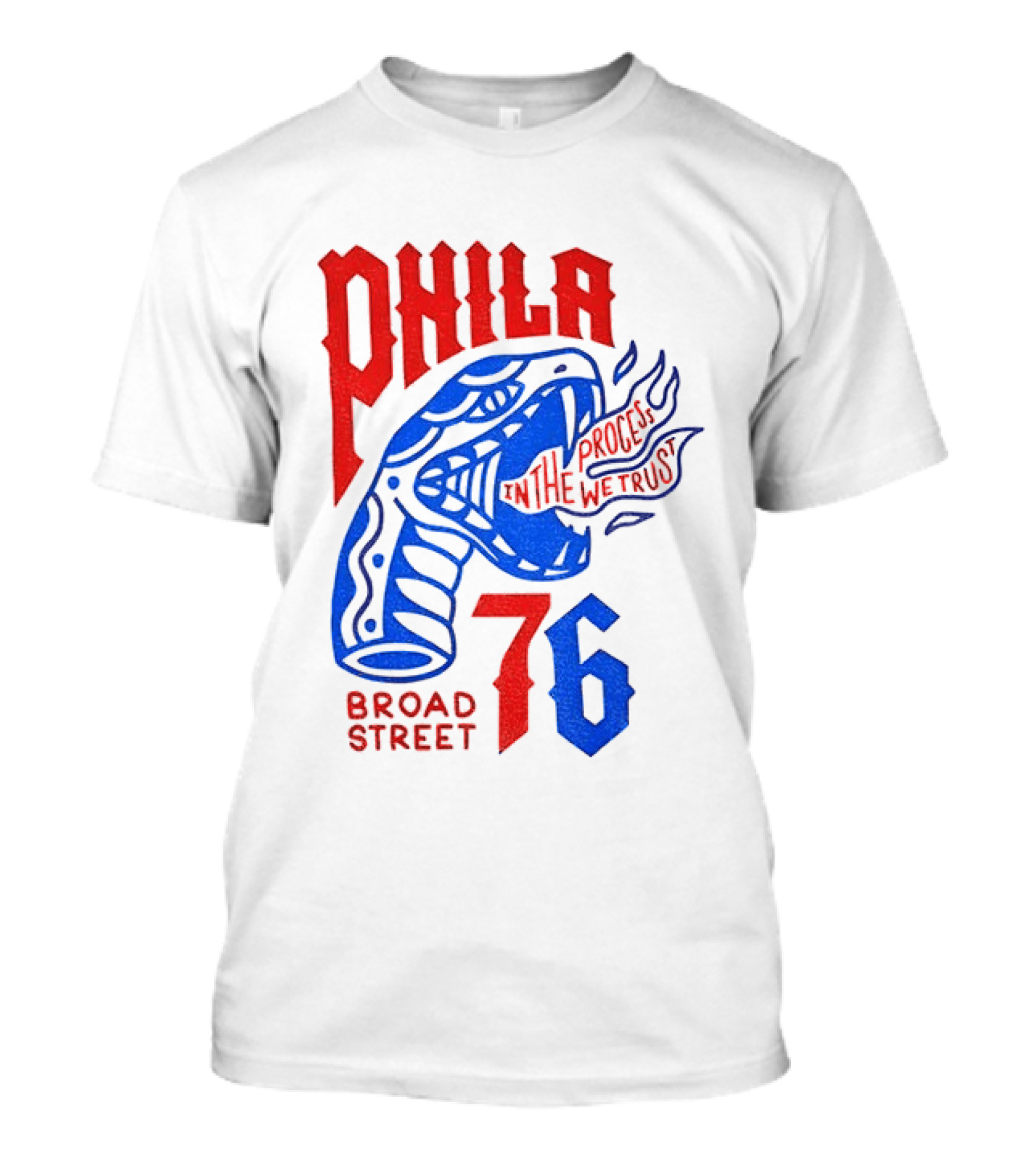 Phila 76 Broad Street In The Process We Trust Serpent T-Shirt